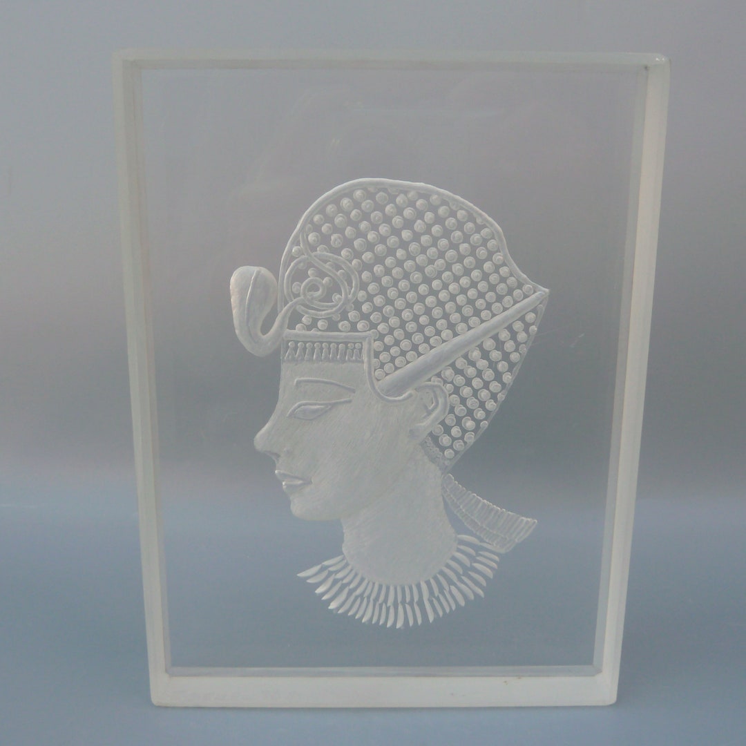 Emile Dekel Carved Lucite Sculpture,dekel Intaglio Carving,intaglio ...