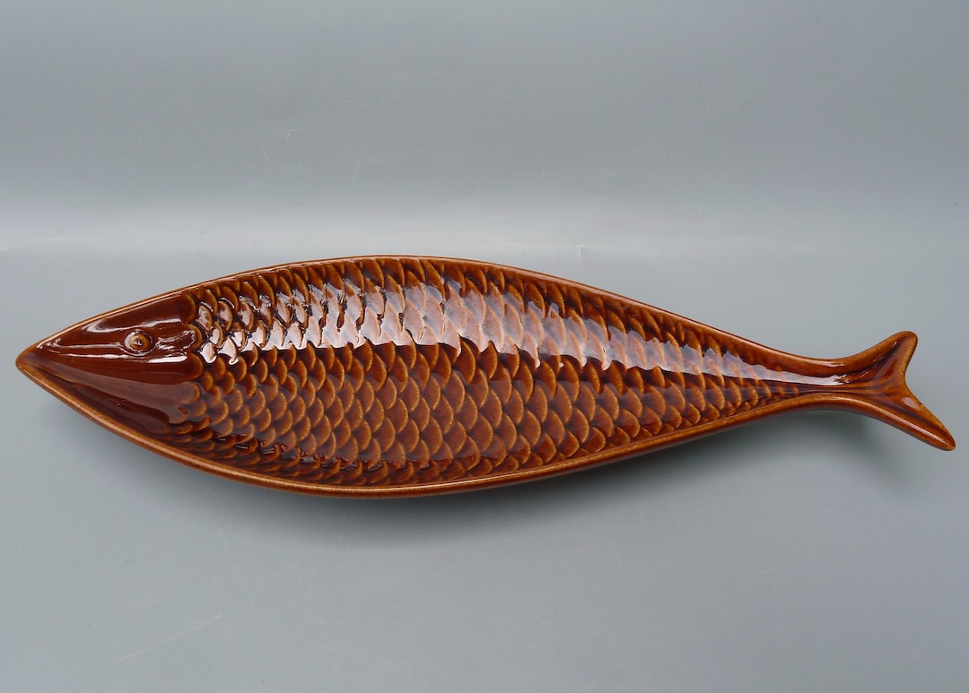 Stig Lindberg Fladen Fish Dish, Lindberg Ceramic Dish, Midcentury ...