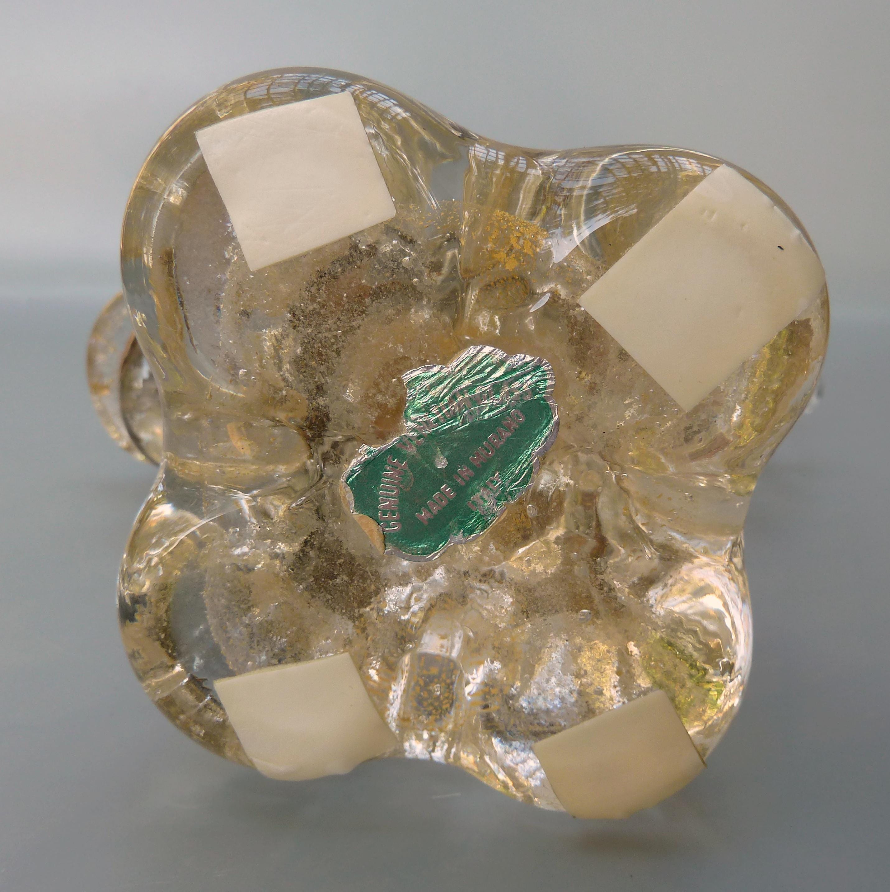 Vintage Archimede Seguso Murano Glass Fish With Label, Midcentury ...