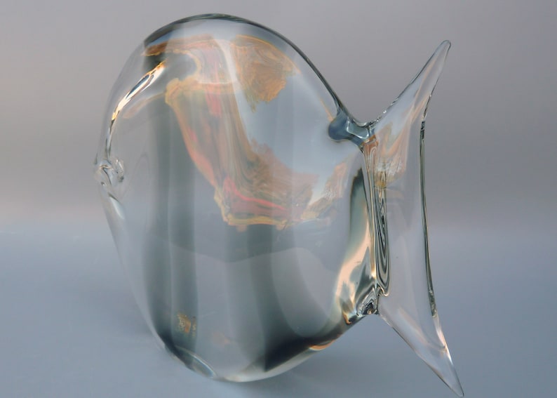 Vintage Livio Seguso AV Murano Glass Fish Sculpture, Seguso Arte Vetro ...