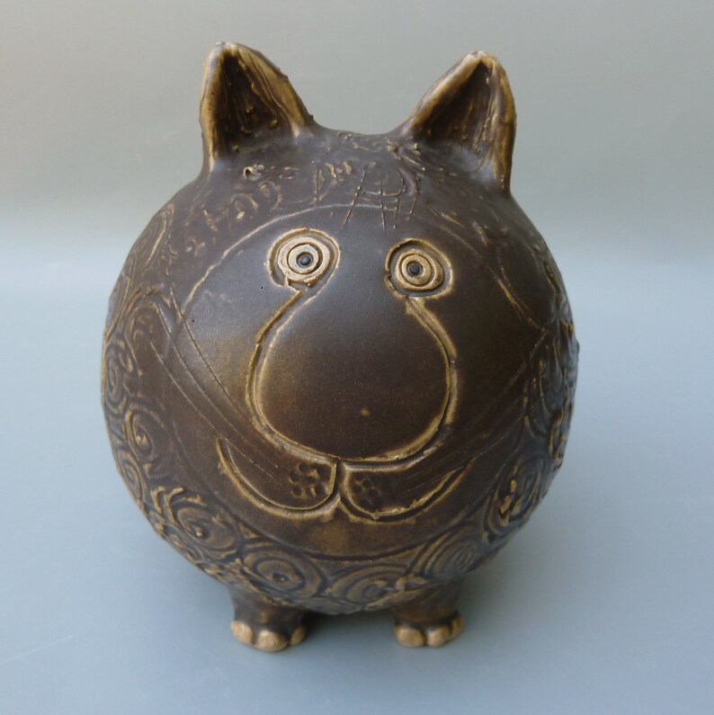 Lisa Larson Style Ceramic Cat Bank Stoneware Cat Bank - Etsy