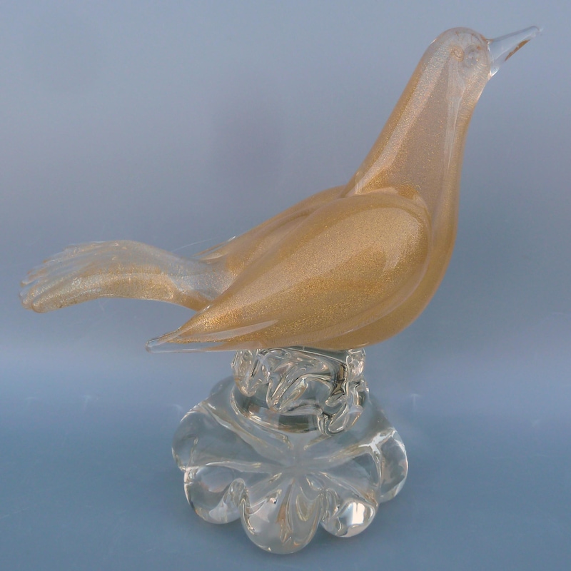 Barbini Glass Bird - Etsy