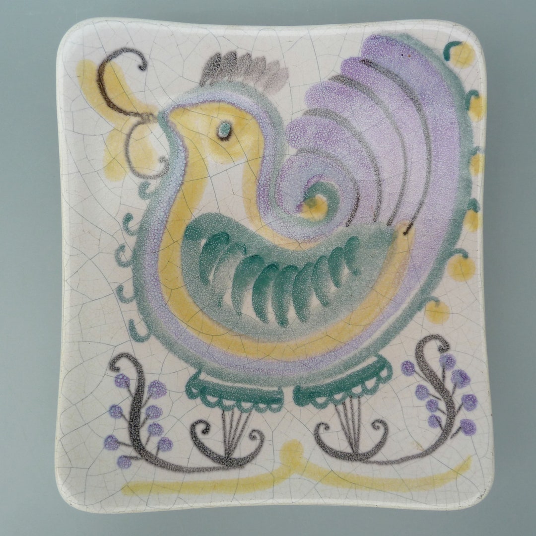 Arabia Finland Chicken Plate, Arabia Chicken Wall Plate, Arabia Finland ...