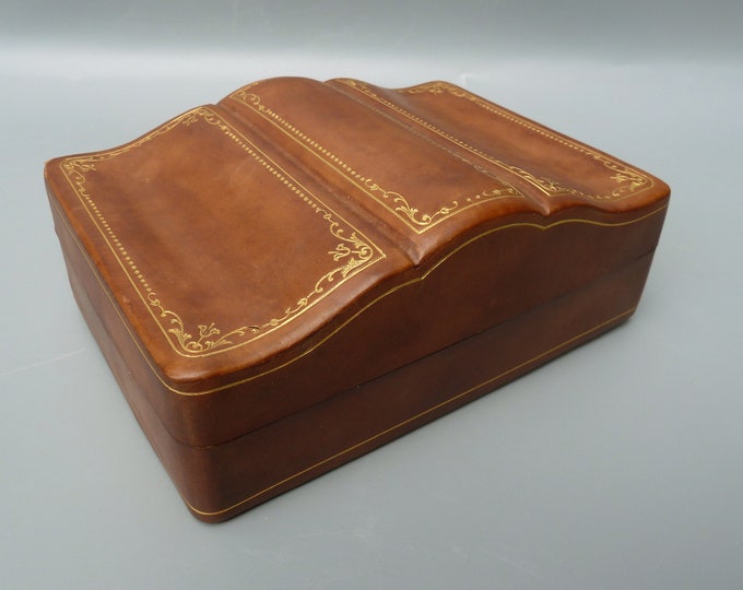 A Antinori Roma Leather Box, Italian Leather Jewelry Box, Leather ...