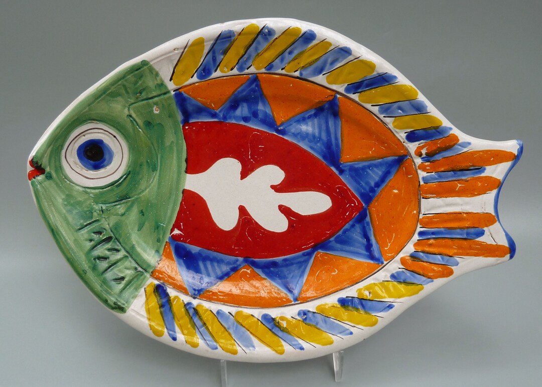Giovanni Desimone Fish Platter, Desimone Pottery Platter, Italian ...