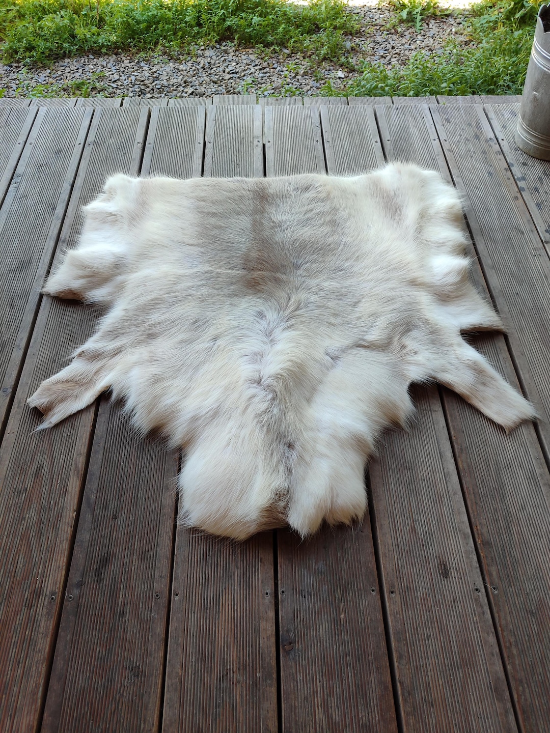 Norwegian Reindeer Skin Hide Fur Soft Area Rug Carpet Fluffy Natural ...