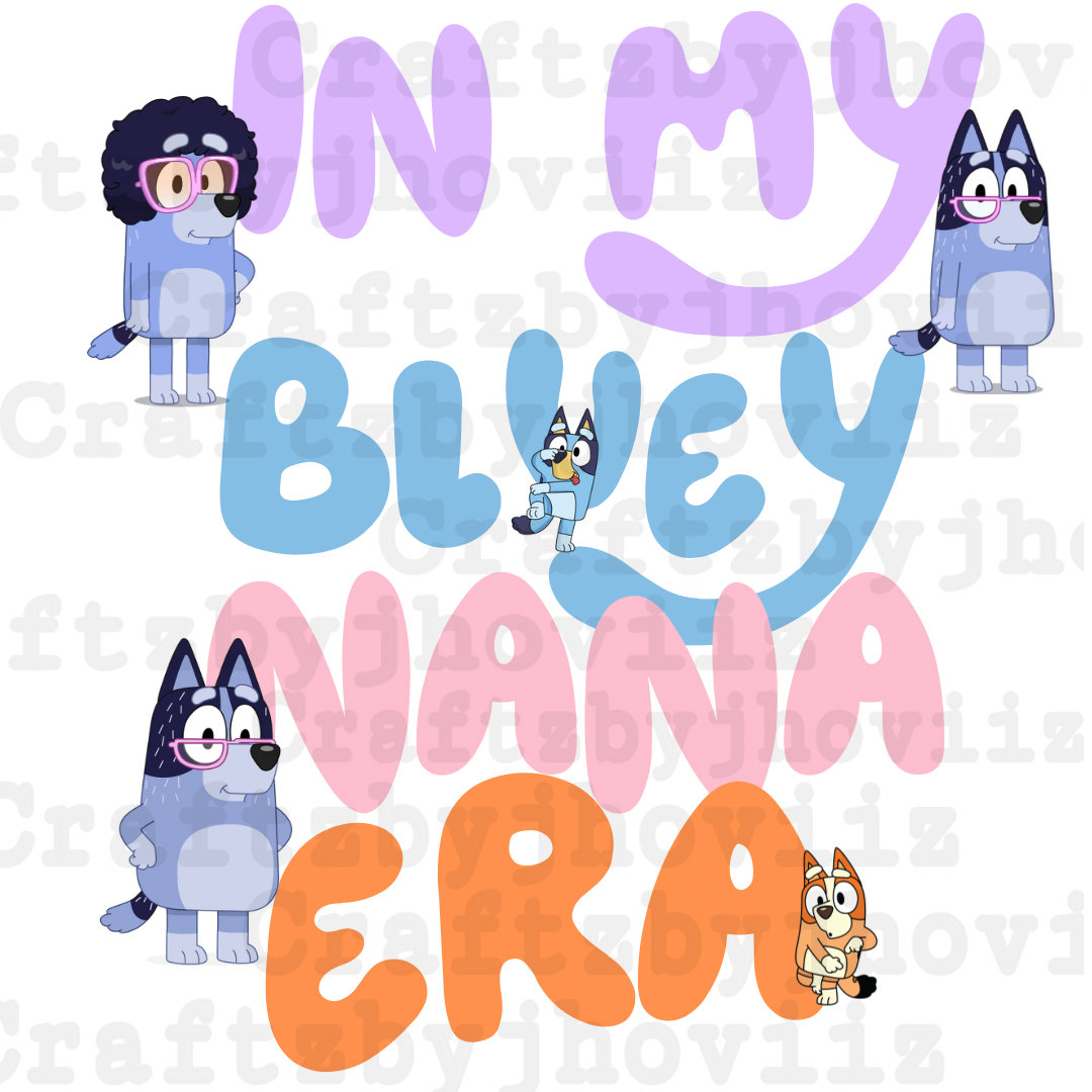 Bluey Nana Digital - Etsy