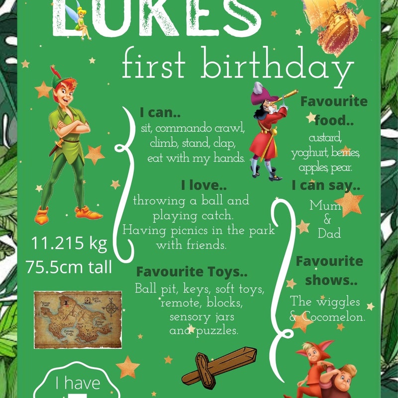 Peter Pan 1st Birthday - Etsy