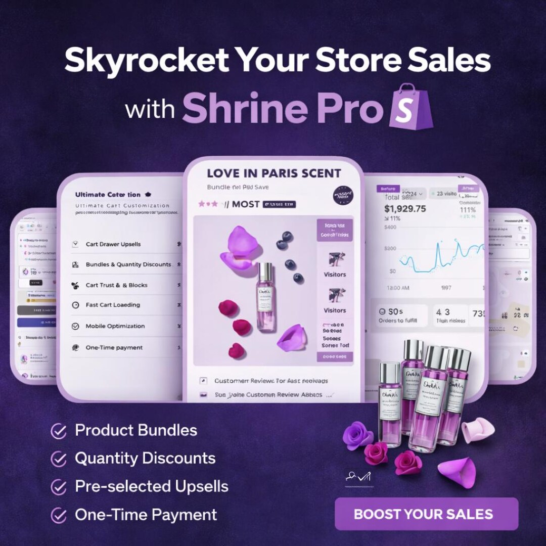 High Converting Shopify Theme | Shrine Pro Conversion Focused Design ...