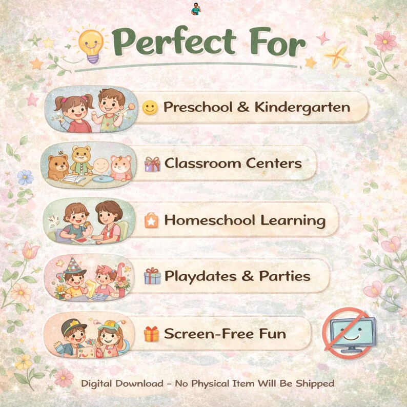 Pretend Play Flower Shop Printable, Dramatic Play Activities for Kids ...