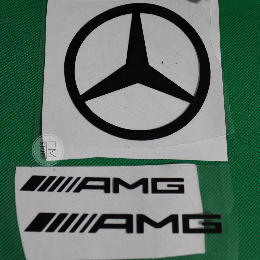 Mercedes Amg Logo Sublimation Sticker - Etsy