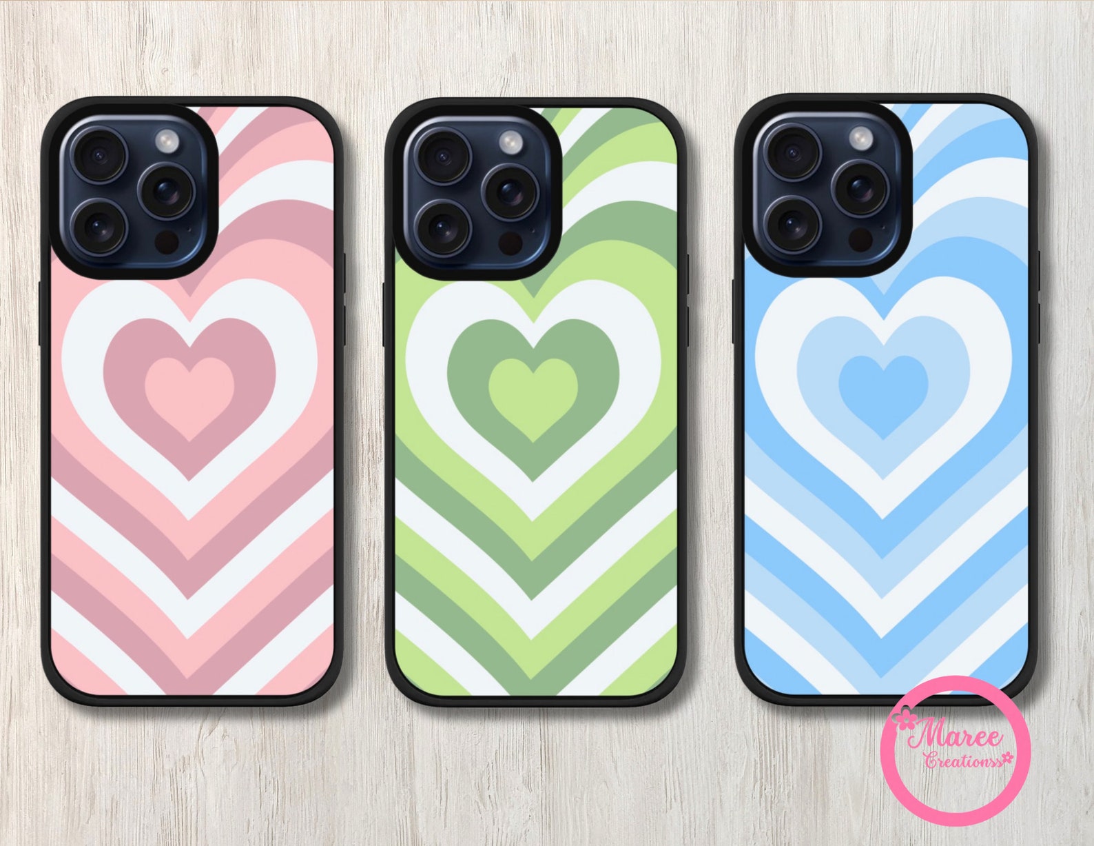 Phone Cases, the Powerpuff Girls Hearts - Etsy