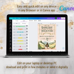 Hobbit Birthday Invitation, Printable Shir Invite, LOR Party Invite ...