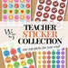 Teacher Sticker Collection Set of 4 Pages for Positive Motivation and ...