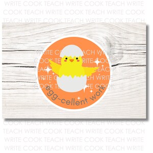 Cute Pun Student Reward Sticker Pack for Teachers, Instant Printable ...