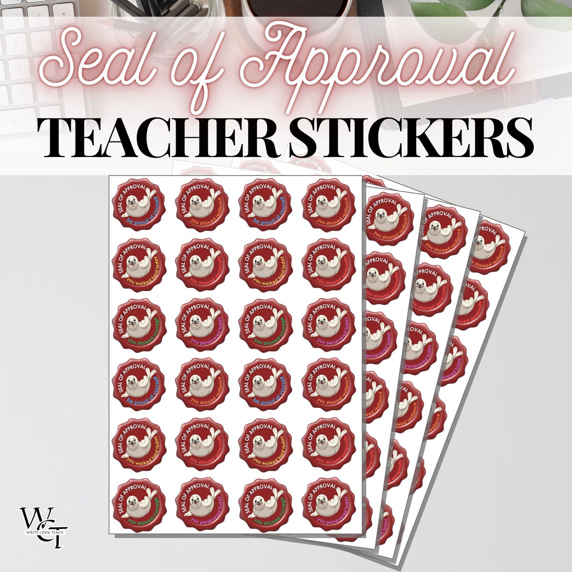 Seal of Approval Character Trait Student Stickers Set for Teachers ...