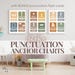 Boho Punctuation Anchor Charts With Bonus Punctuation Flash Cards With ...