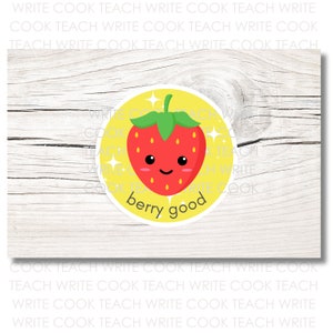 Cute Pun Student Reward Sticker Pack for Teachers, Instant Printable ...