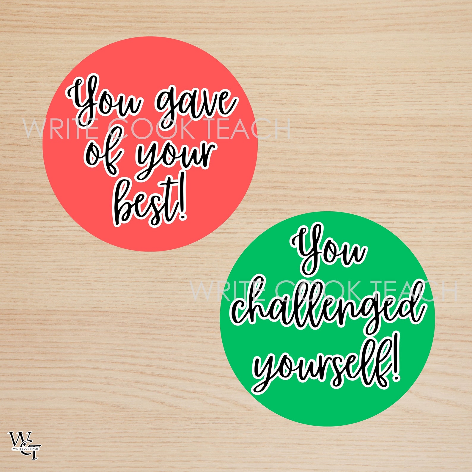 Encouragement Stickers for Teachers, Positive Motivation for Students ...