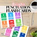 Bright Punctuation Anchor Charts With Bonus Punctuation Flash Cards ...