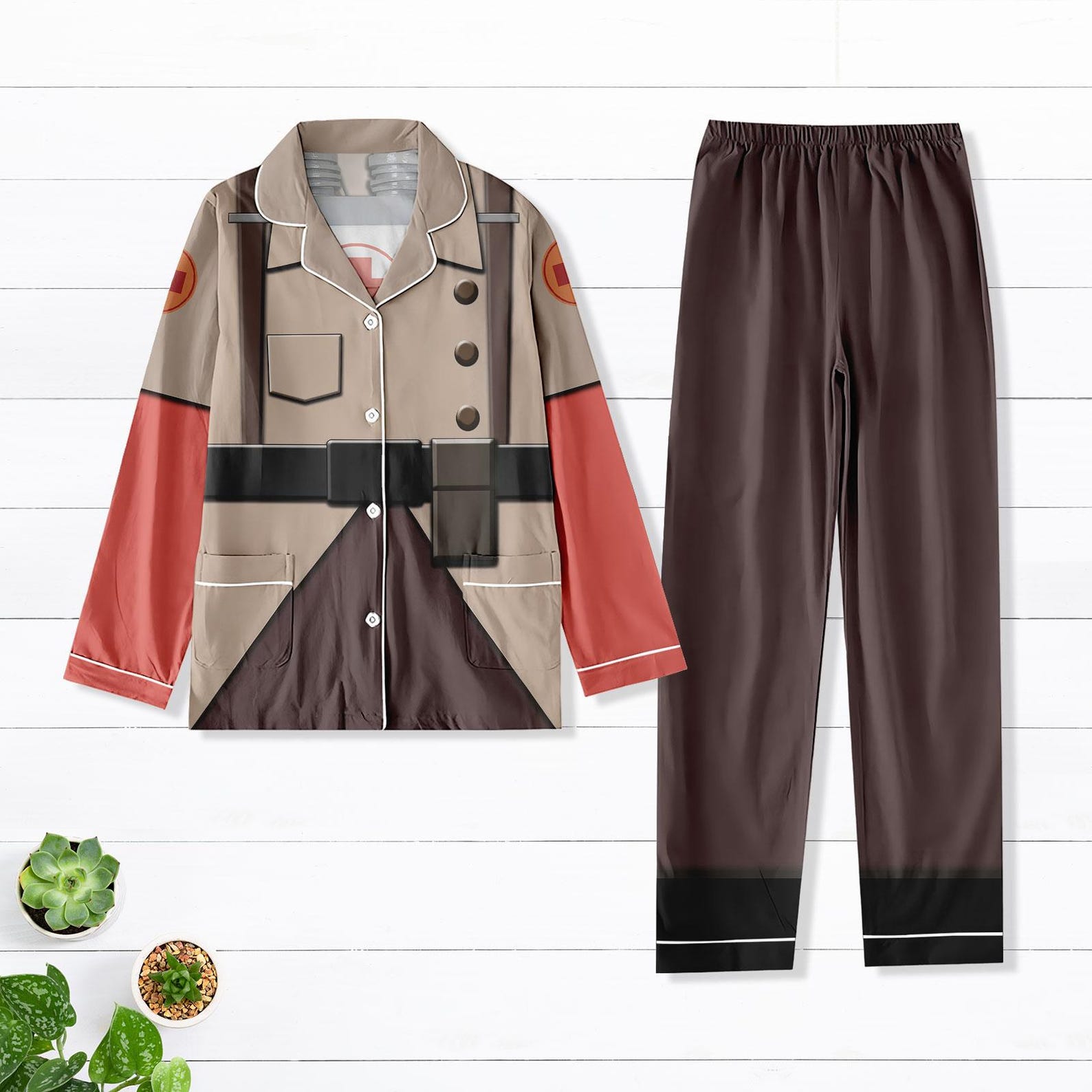 Medic TF2 Costume Pajamas Set, Team Fortress 2 Cosplay Sleepwear, Video ...