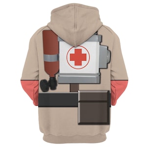 Medic Team Fortress 2 Costume Hoodie Joggers, Comic Characters Cosplay ...