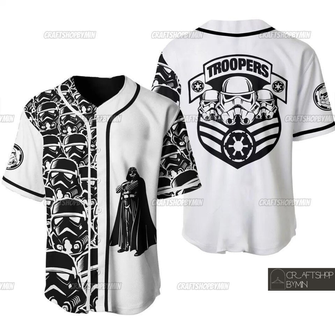 Stormtrooper Jersey Shirt, Custom Stormtrooper Baseball Shirt ...