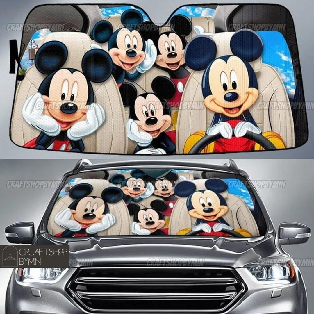 Mickey Car Sunshade, Mickey Car Shade, Mickey Mouse Sun Shade, Mickey ...
