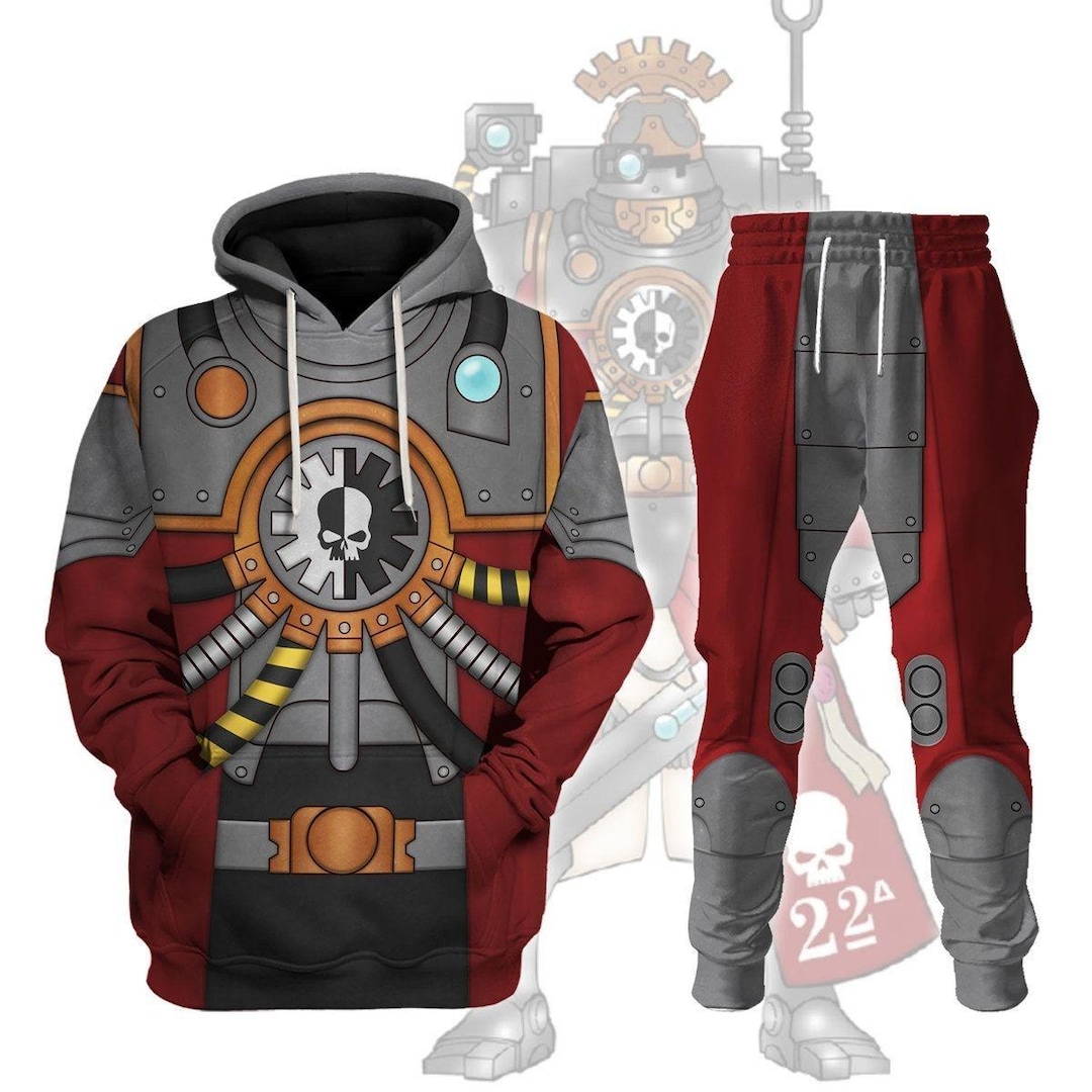 Adeptus Mechanicus Costume Hoodie, Warhammer 40k Cosplay Joggers, Space ...