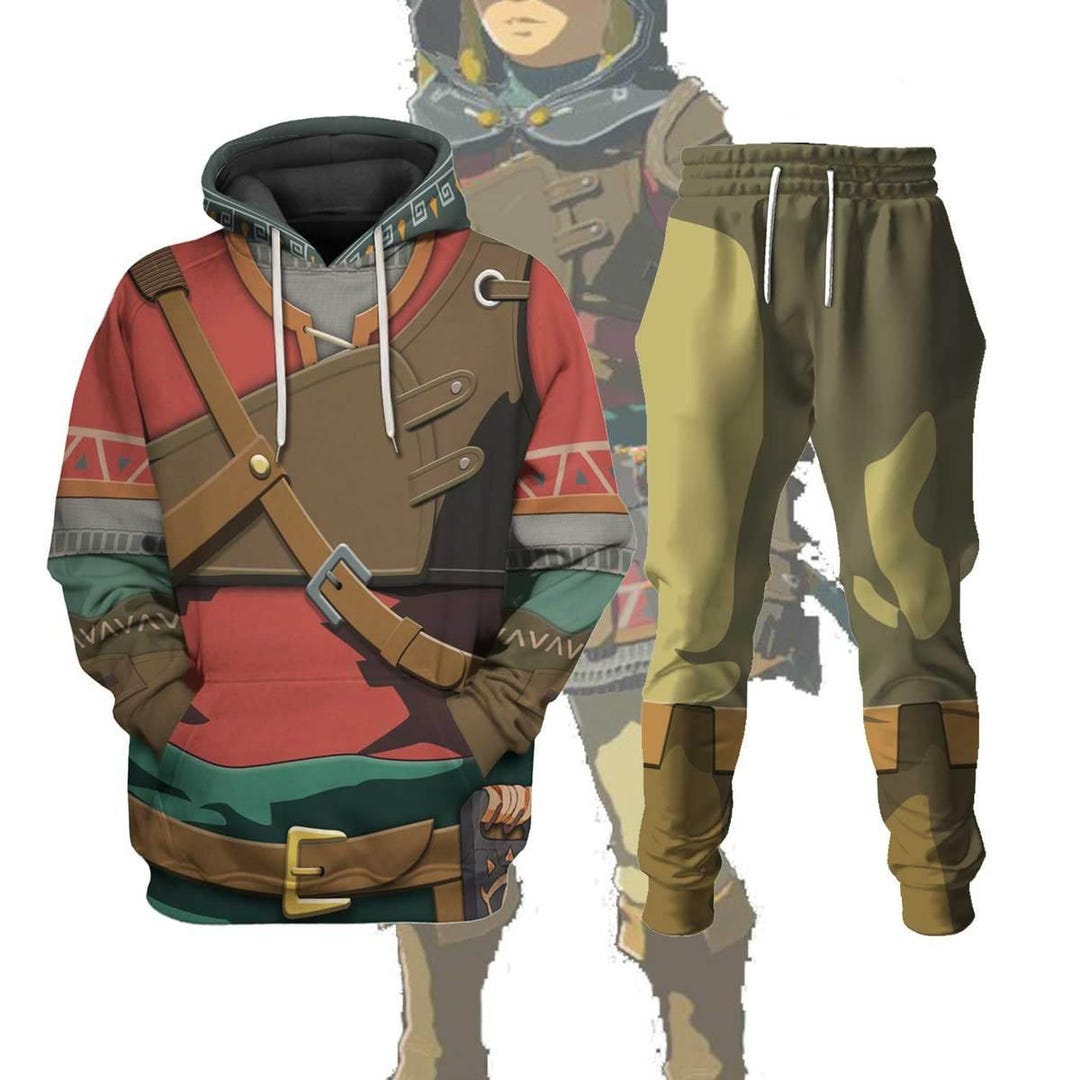 Zelda Hylian Armor Cosplay Hoodie Sweatshirt T-shirt, Zelda Totk ...