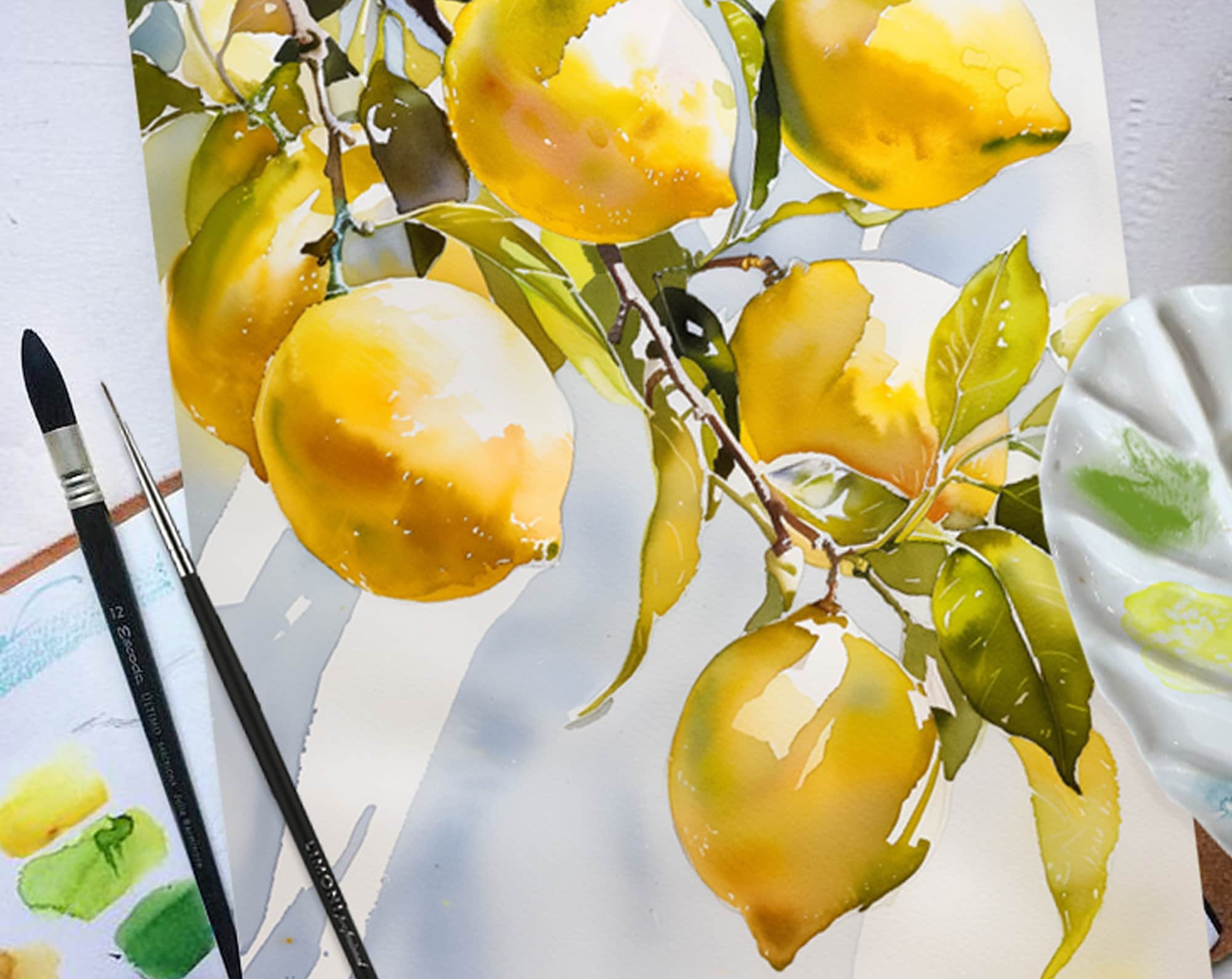 The Best Watercolor Lemon Painting, Watercolor Art, Botanical Print ...