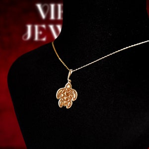 Cute Turtle Gold Necklace 14K Solid Gold Gold Tortoise Pendant Summer ...