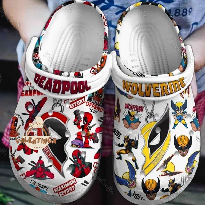 Deadpool and Wolverine Shoes, Deadpool Movie 3 Sandals, 2024 Movie ...