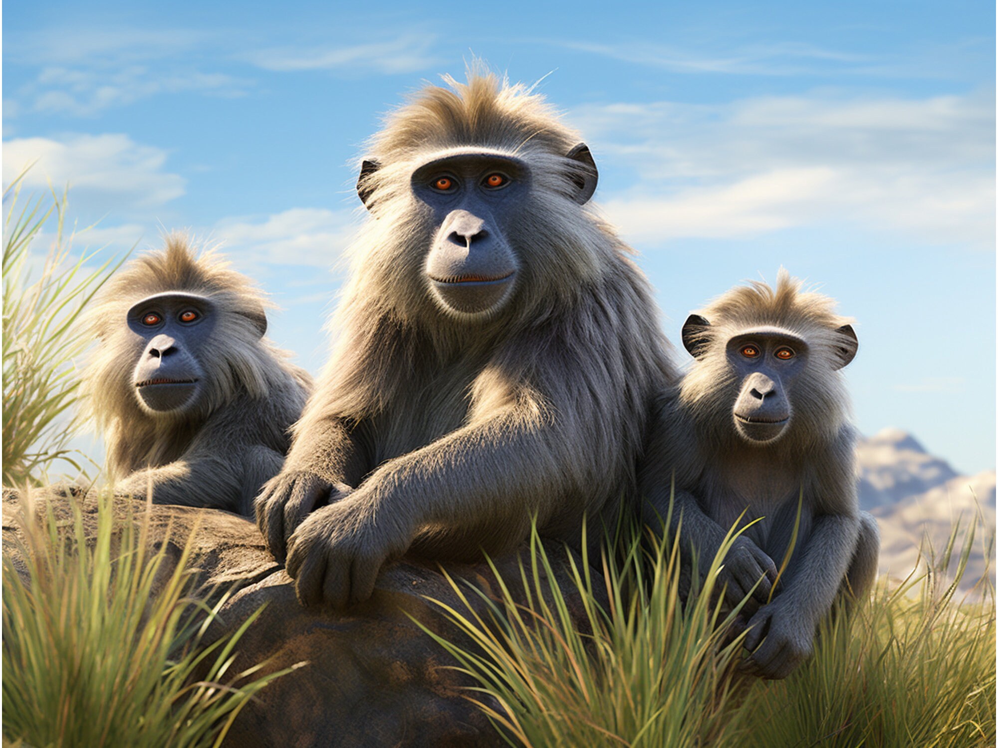 Monkey Family Illustration PNG for Heartwarming Designs - Etsy