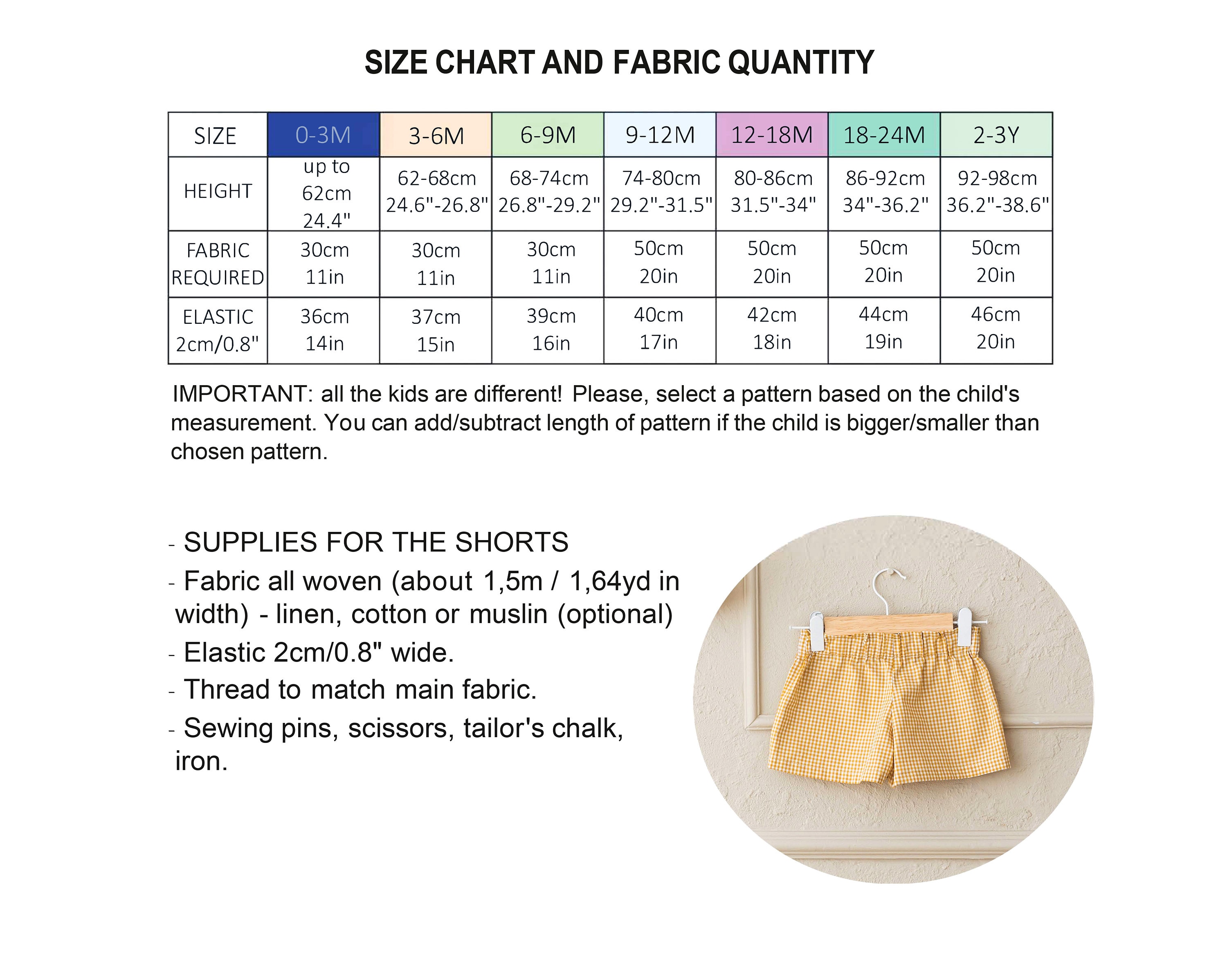 PDF Sewing Pattern, Sizes 1M-6Y, Toddler Girl Summer Set Sewing Pattern ...