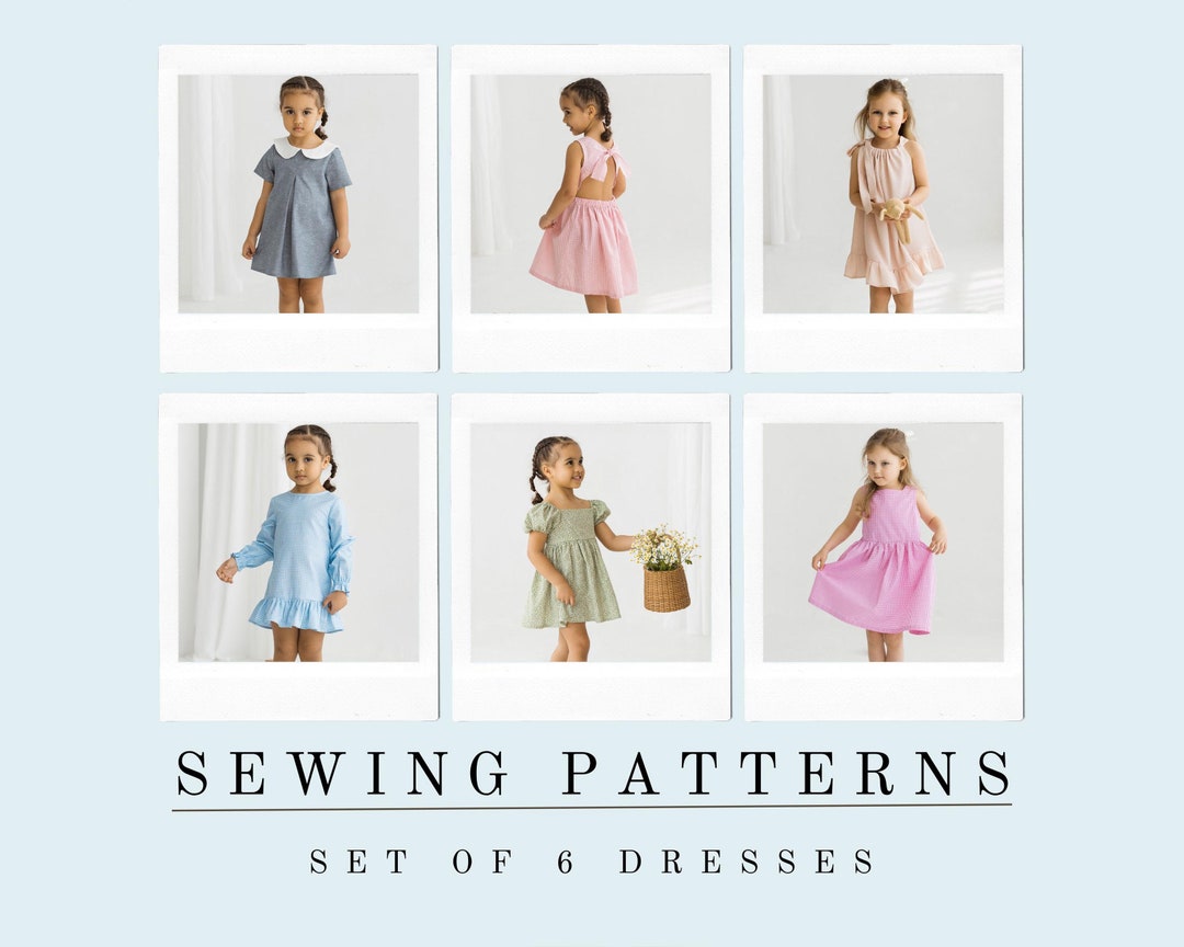 Sewing Patterns for Kids Summer Clothes, Toddler Dress Sewing Pattern ...