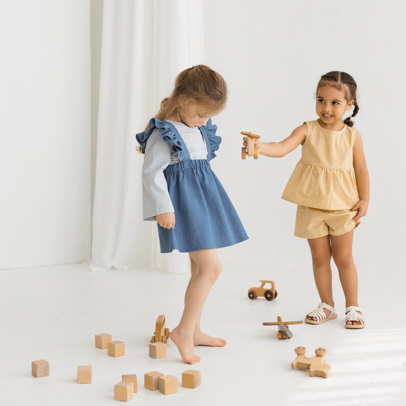 PDF Sewing Pattern, Sizes 1M-6Y, Toddler Girl Summer Set Sewing Pattern ...