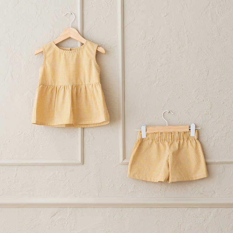 PDF Sewing Pattern, Sizes 1M-6Y, Toddler Girl Summer Set Sewing Pattern ...