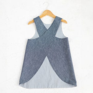 Crossed Apron Sewing Pattern for 1-10 Years Kids, Crossed Apron for ...