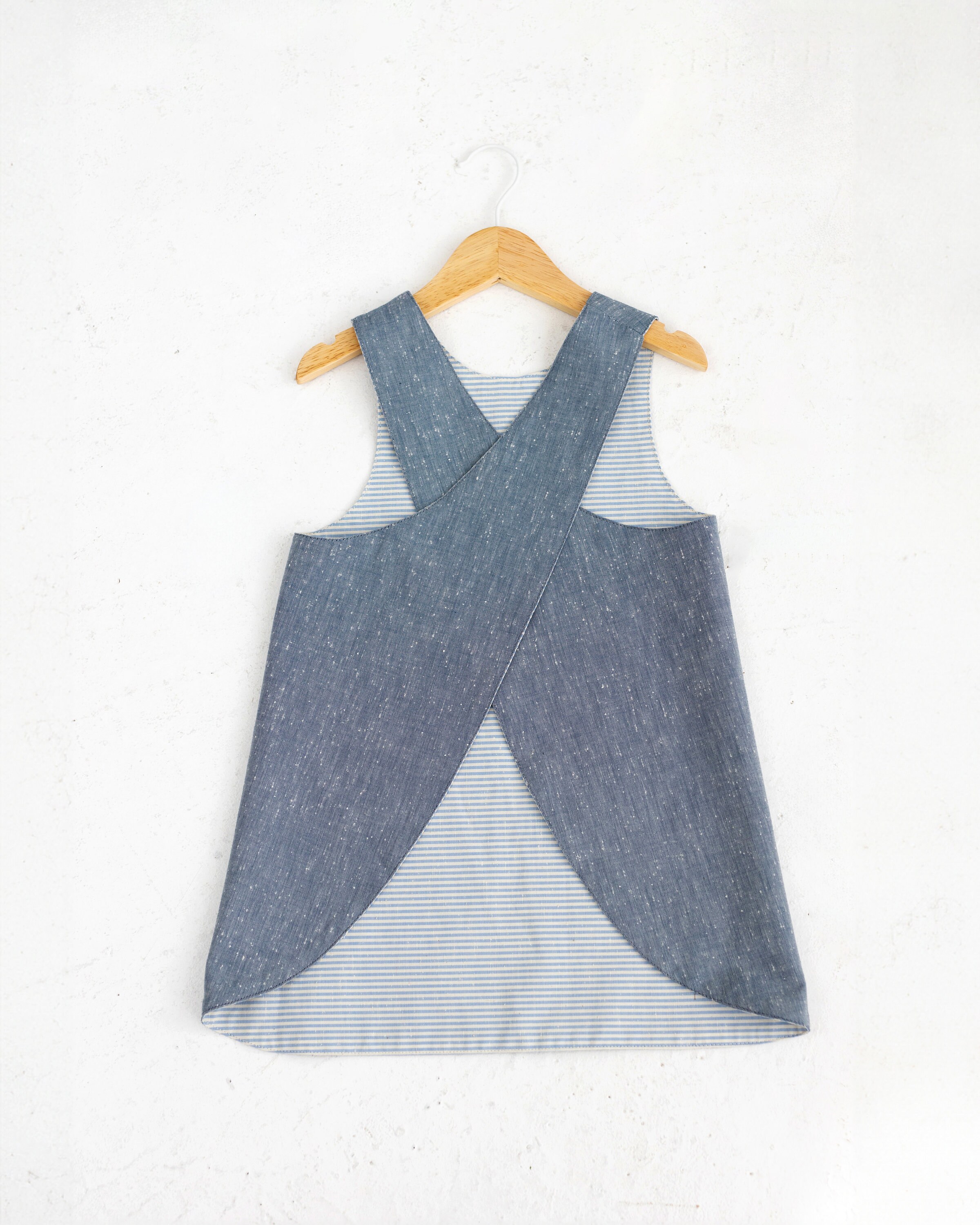 Crossed Apron Sewing Pattern for 1-10 Years Kids, Crossed Apron for ...