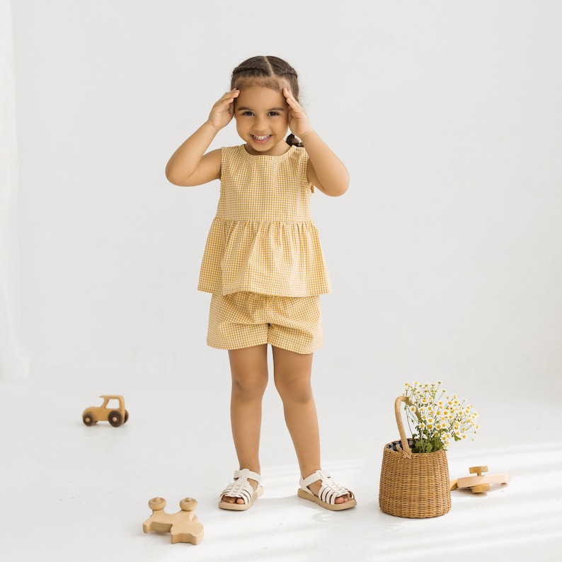 PDF Sewing Pattern, Sizes 1M-6Y, Toddler Girl Summer Set Sewing Pattern ...