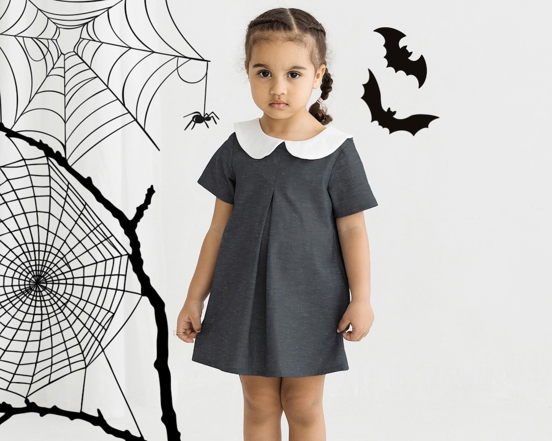 Halloween Costume Sewing Pattern for Kids, Thursday Adams Halloween ...