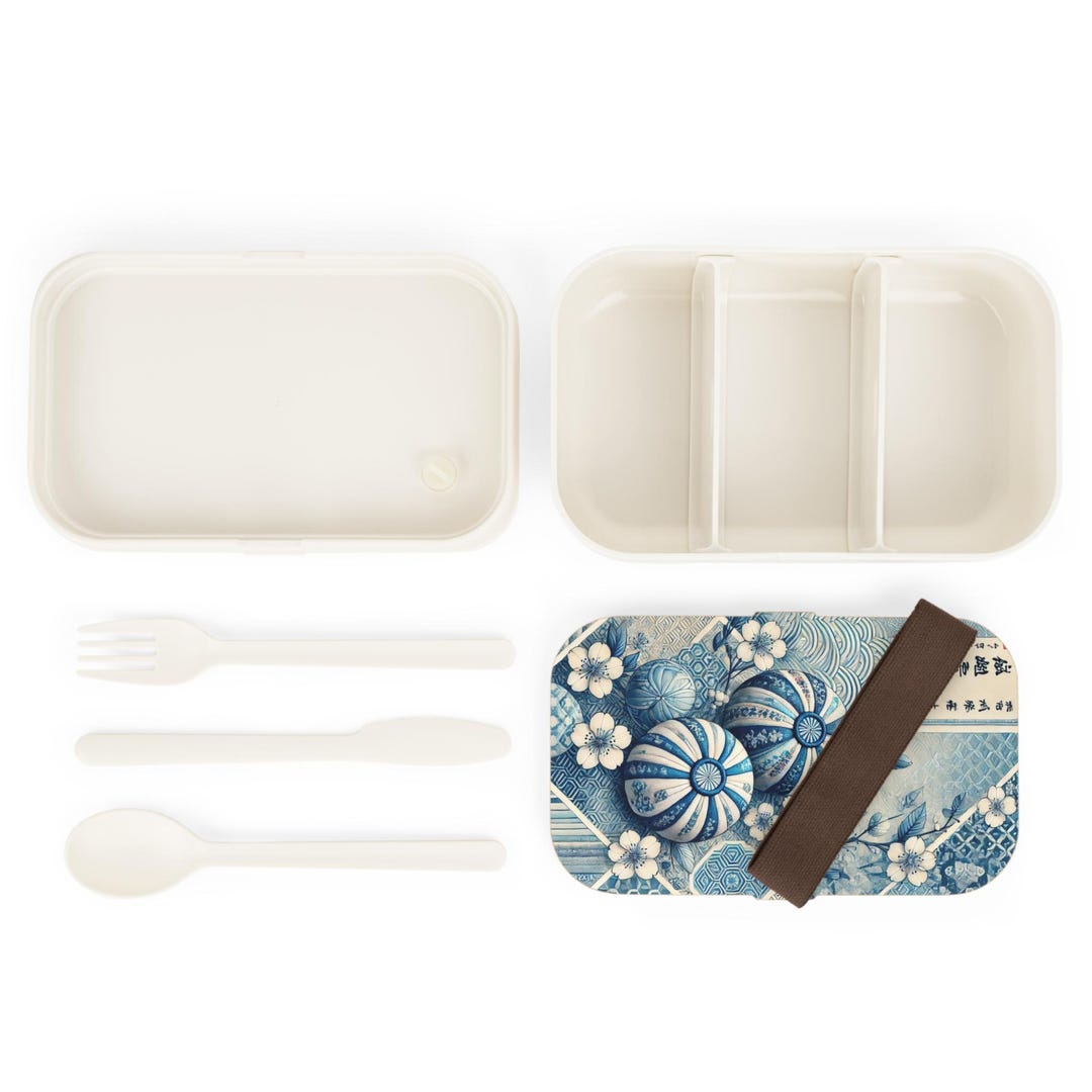 Japanese Art Bento Lunch Box - Traditional Asian Food Container ...