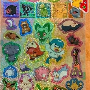 Pokemon Shiny Stickers V2 Pokemon Holographic Stickers From Japan ...