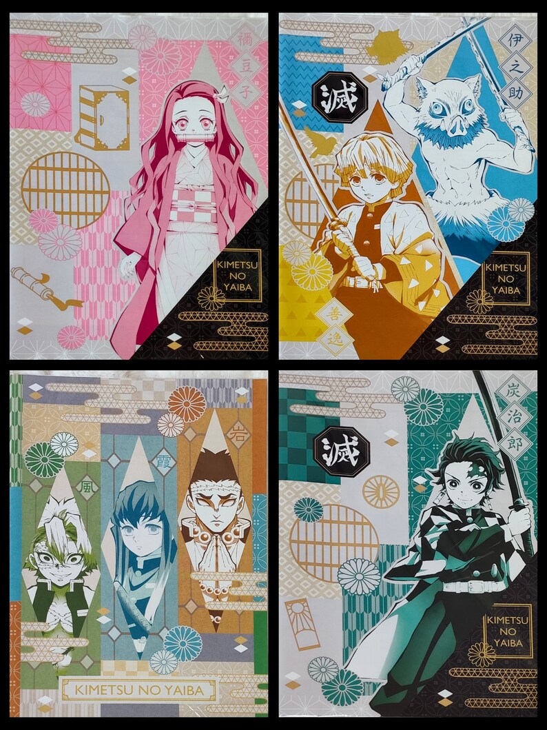 Curated Demon Slayer Kimetsu No Yaiba Canvas Tote Bag Shinobu Kocho and ...