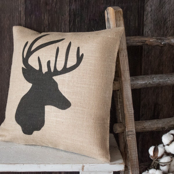 Burlap Pillow - Etsy