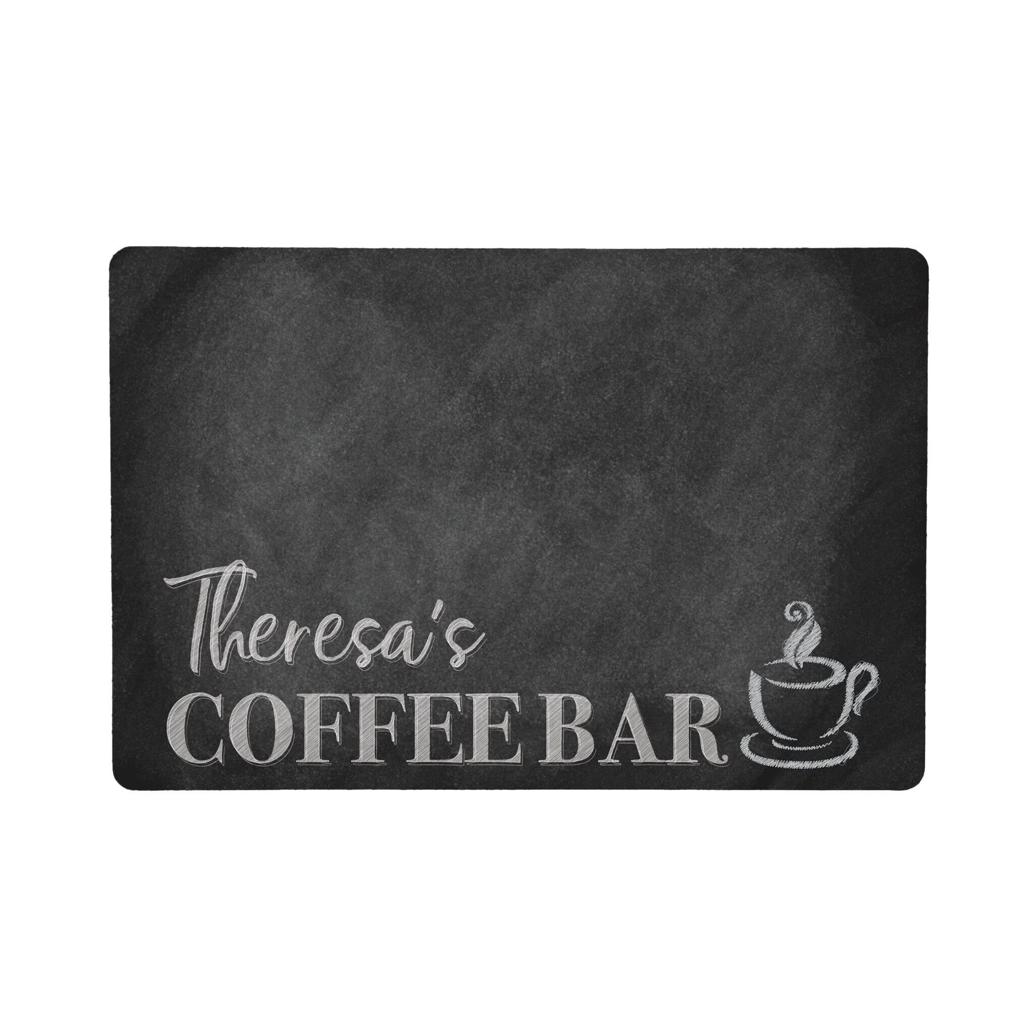 Personalized Chalkboard Style Coffee Maker Mat - - Etsy