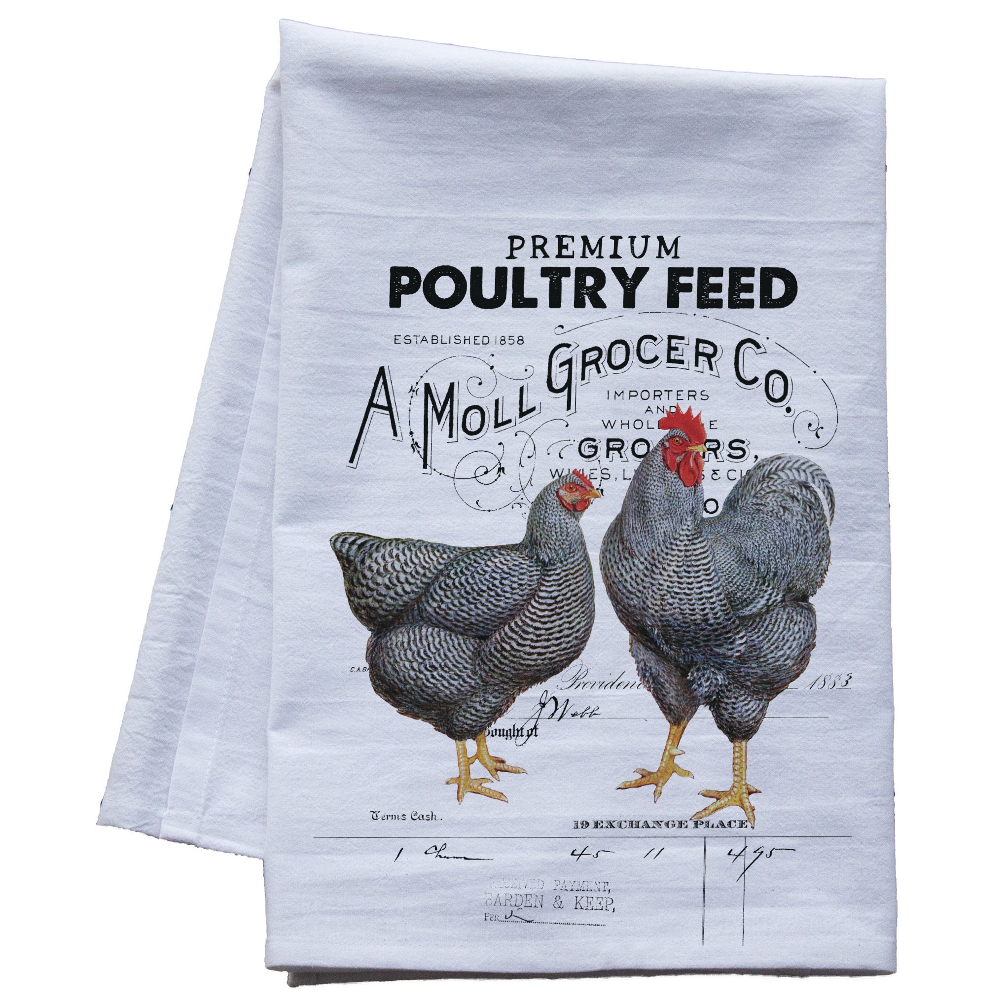 Poultry Feed Chicken Farmhouse Style Premium Flour Sack Tea | Etsy