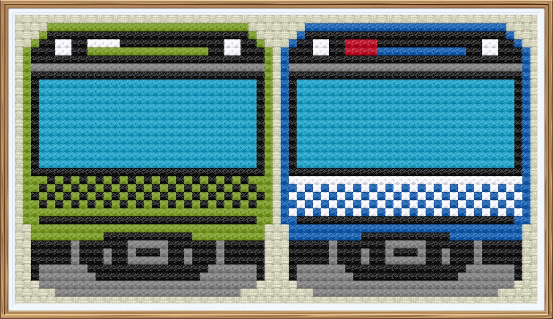 Yamanote and Yokosuka Line Train Cross Stitch Pattern PDF - Etsy