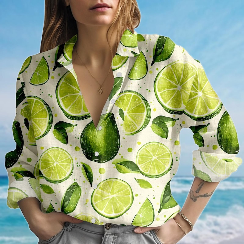 Lime Green Shirts Women - Etsy UK